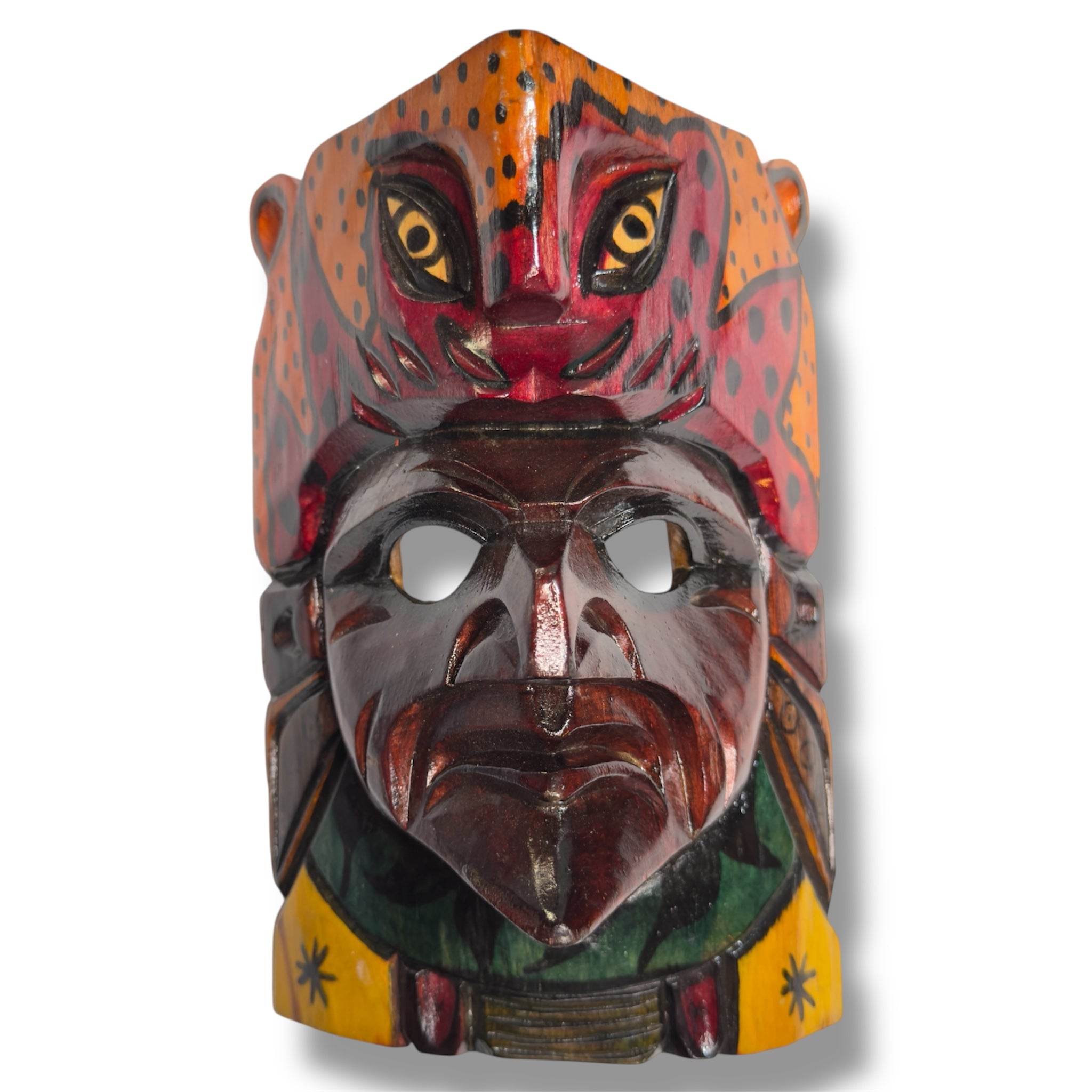 Handcrafted Jaguar Mask - Vintage Guatemalan Art – From The Andes